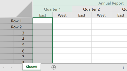 Headers | Spread WPF 18